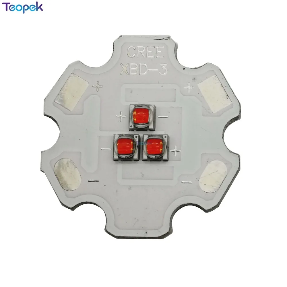 5pcs Cree Xb-d 3 Leds 7w High Power Led Emitter Xbd 9-10v Red Green ...
