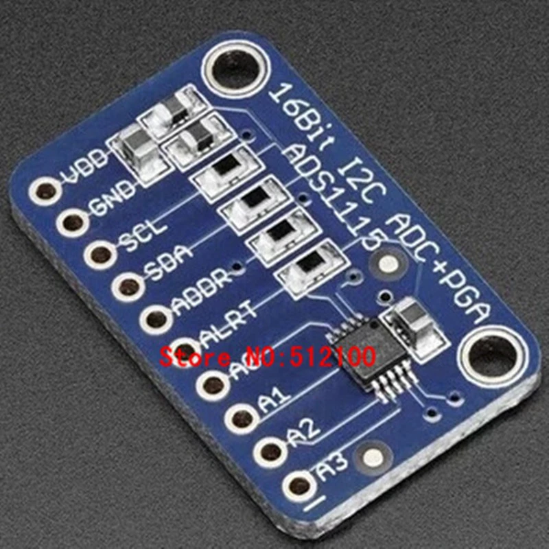 16 Bits I2C 4 Canaux ADS1115 Module Adc Avec Amplificateur De Gain Pro ...