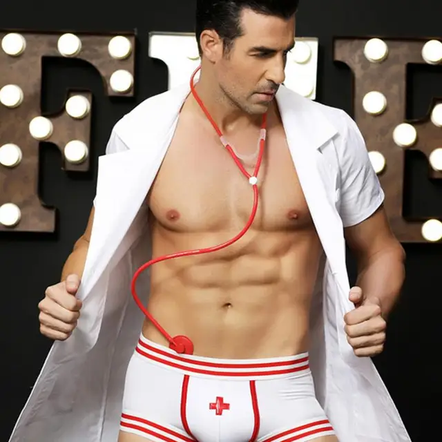 Hot Halloween Costume Man Doctor Uniform Sexy Exotic Costume On