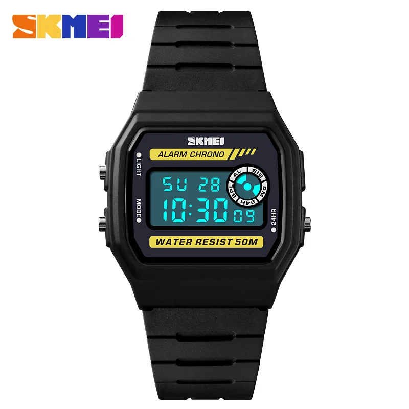 Top Brand Watches Men Square Date LED Digital Women Sports Watch EL ...