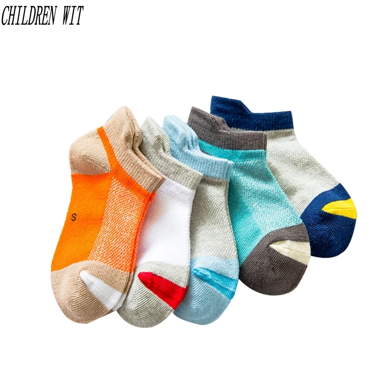 CHILDREN WIT 2019 Spring Summer Children Socks Mesh Cotton Boys Socks ...