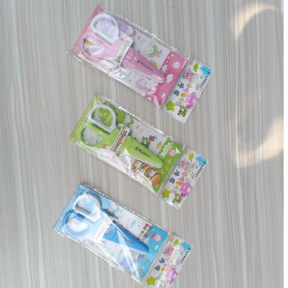 Children's safety scissors, student scissors to prevent hand injuries ...