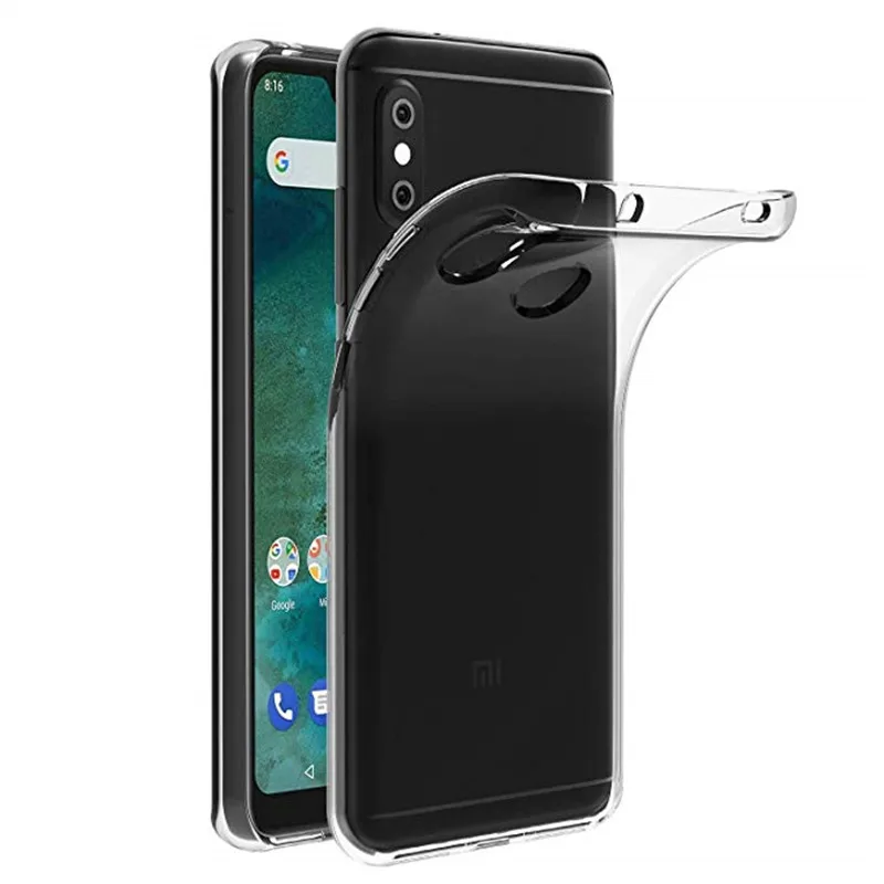 Soft Transparent Tpu Silicone Case For Xiaomi Redmi Note 6 Pro Back ...