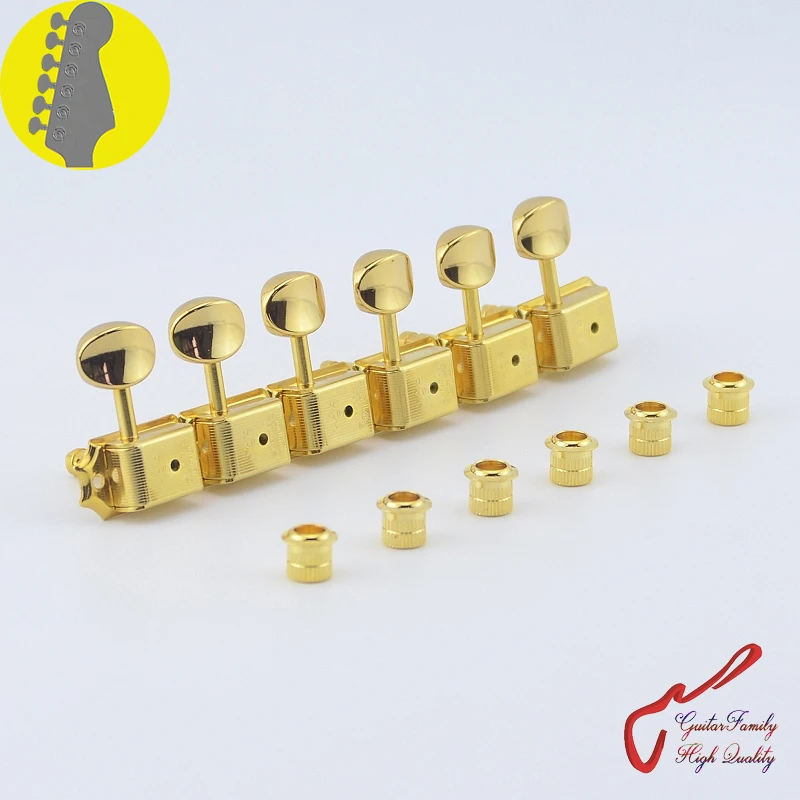 Original Genuine 6 In-line Gotoh Sd91-05m-hapm Kluson Vintage Guitar Locking Machine Heads ...