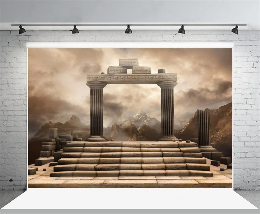 Laeacco Wonderland Stone Gate Pillar Stage Scenic Photography Backdrops ...