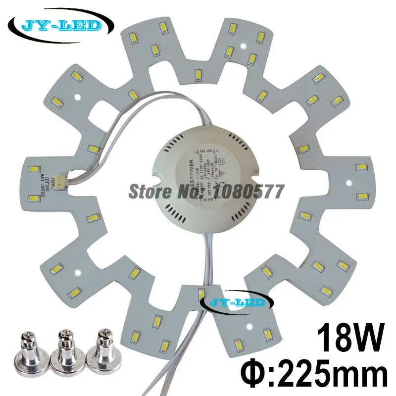 18W-SMD-5730-LED-Ceiling-Light-Panel-Board-Gear-Shape-AC180-260V-For ...