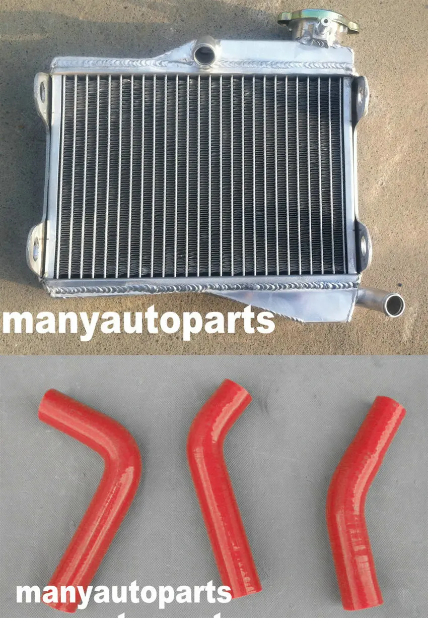 GPI-High-per-Aluminum-Radiator-With-RED-HOSE-FOR-YAMAHA-RD250-RD-250 ...
