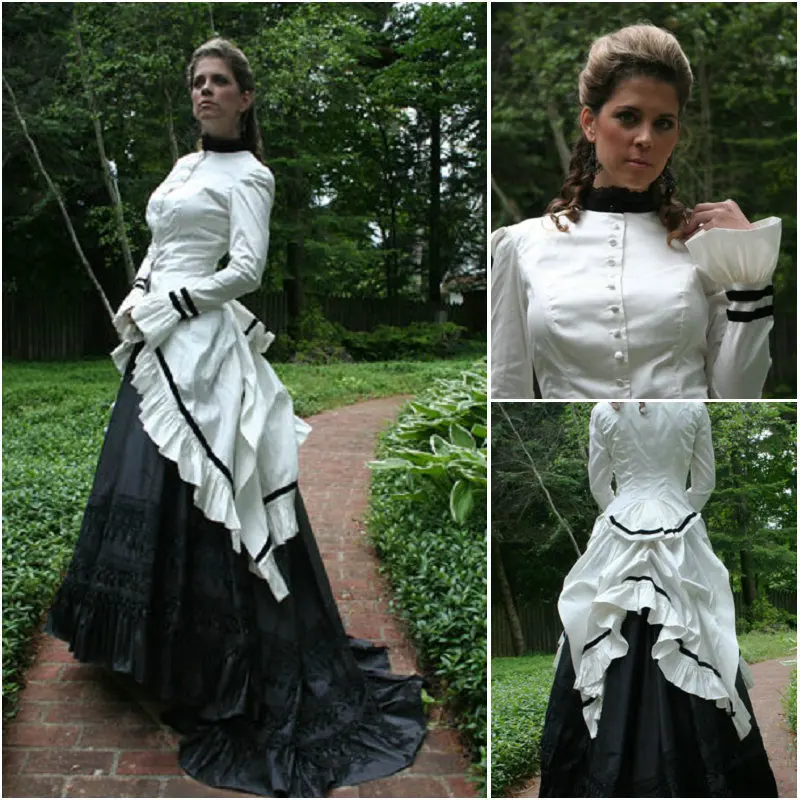 White Victorian Gothic Dresses