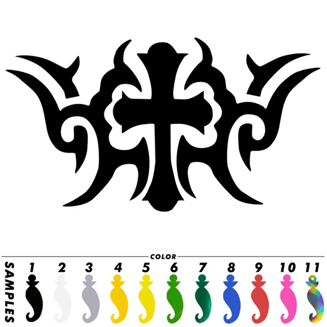 Gothic Cross Decal