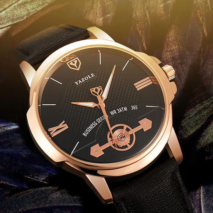 Yazole Mens Watches Top Brand Luxury Quartz Watch Men Wristwatches Male ...