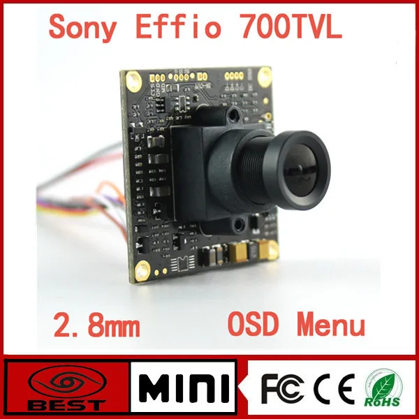 Free Delivery MINI CCTV Sony Effio e CCD 700TVL OSD PCB FPV Camera with ...