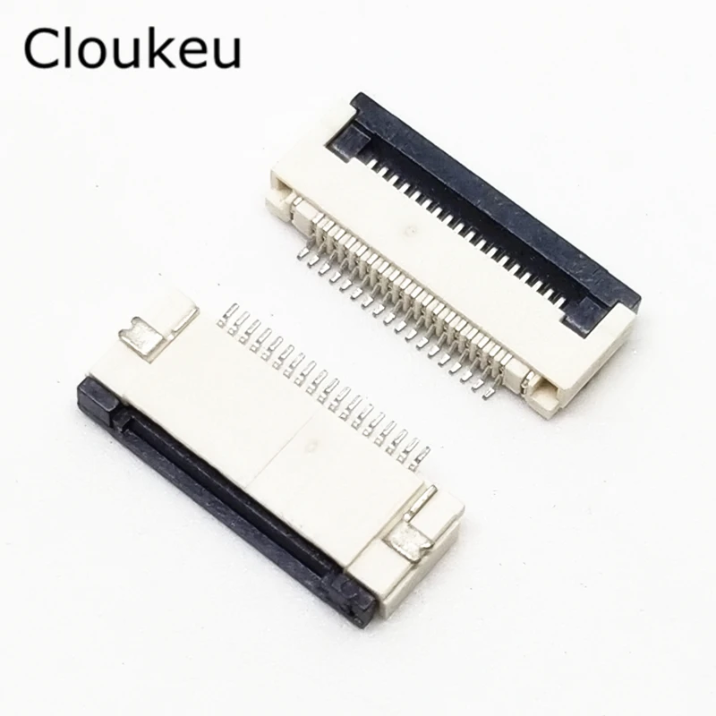 10Pcs FPC FFC Connector cable socket 0.5MM 18Pin Clamshell Bottom ...