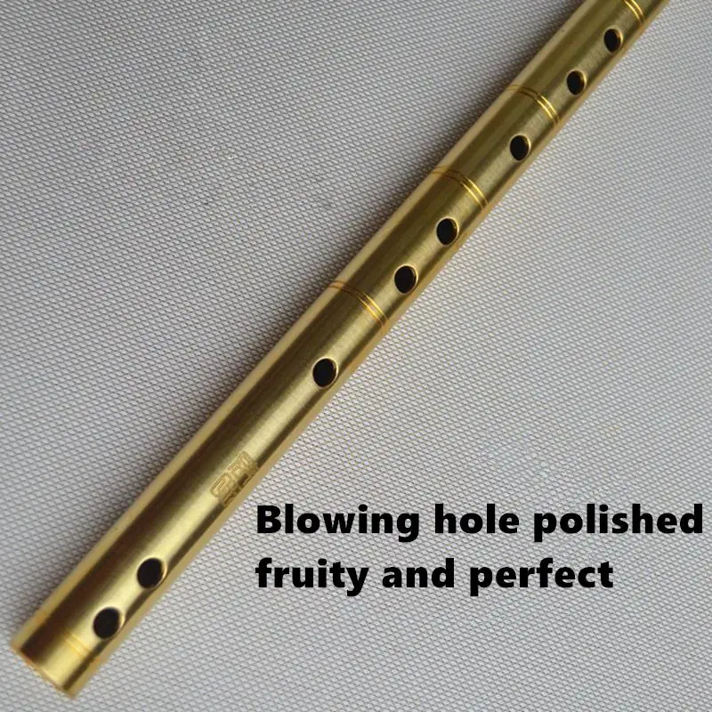 Brass Metal Flute G Key Metal Flute Dizi One Section Profesional Flauta ...