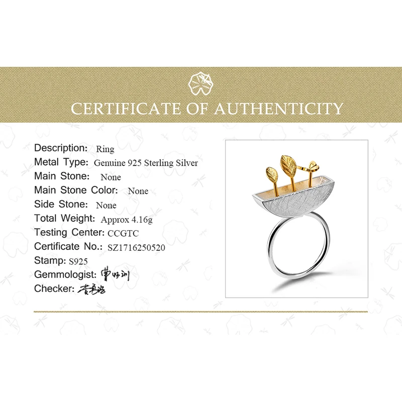 Certificate Of Authenticity Jewelry