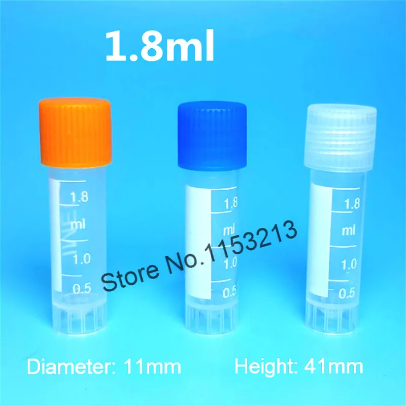 Freezing Tube With Scale And Silicone Washers 18ml2ml Preservative Frozen Sample Sub Tube