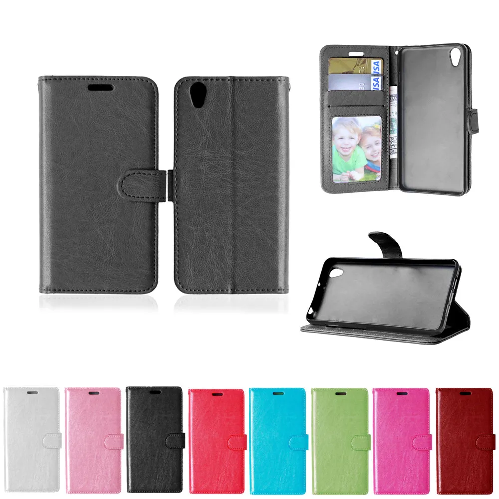 For OnePlus X One Plus X Case Solid color Leather Cases Fashion Card ...