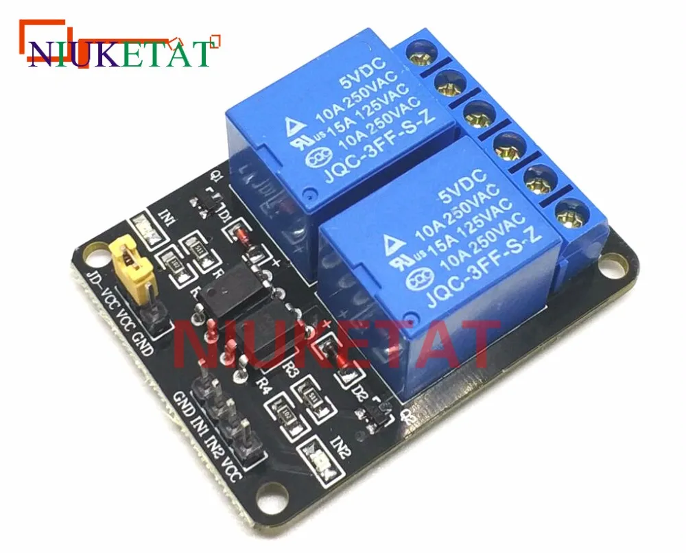 5pcs-2-Channel-Relay-module-5v-with-light-coupling-protection-expansion ...
