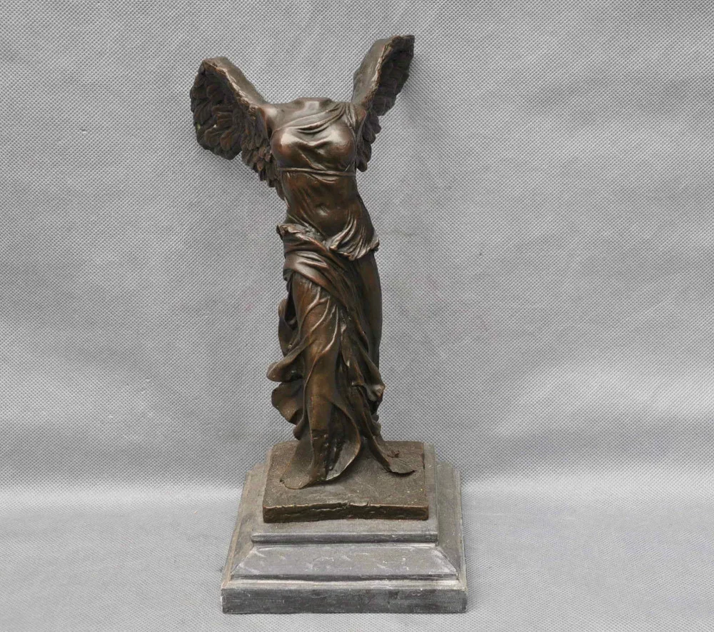 2031 11 Bronze Women Winged Victory Angel Art Sculpture Statue|statue ...