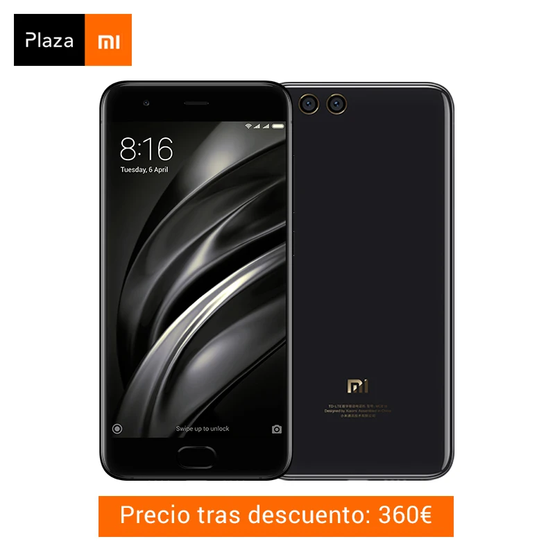 Spanish Version Xiaomi Mi6 Mi 6 Mobile Phone 6GB RAM 64GB ROM ...