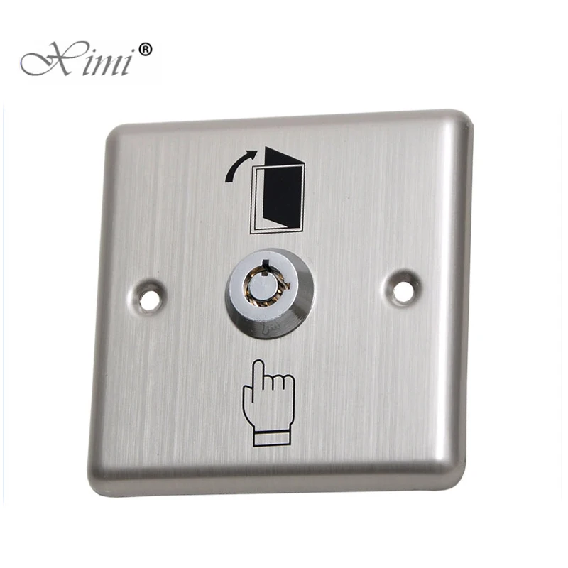Stainless-Steel-Door-Exit-Button-With-Key-Emergency-Exit-Button-Exit ...