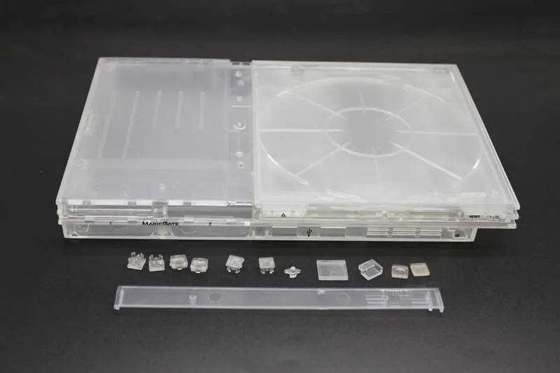 Prodotto - Jietron Clear white 7000X full housing shell case for PS2 ...