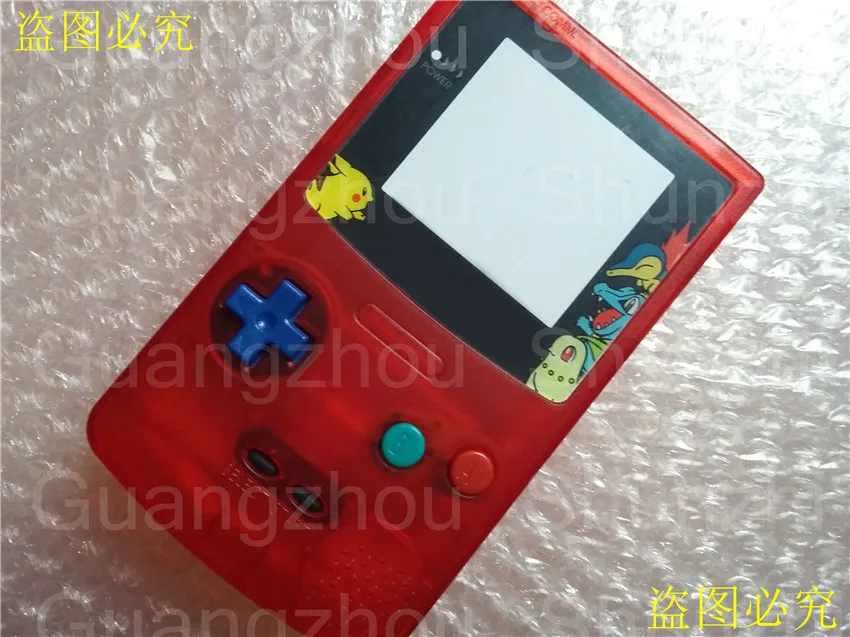 Red Clear Shell with New Buttons for Nintendo GBC Repair Accessories ...
