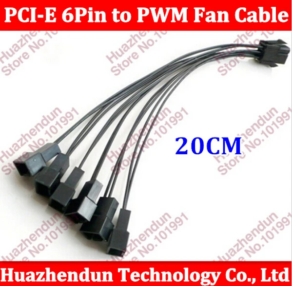 5pcs ATX PSU 6Pin to PC Cooling Fan Socket ( 3P ) Power Supply Module ...