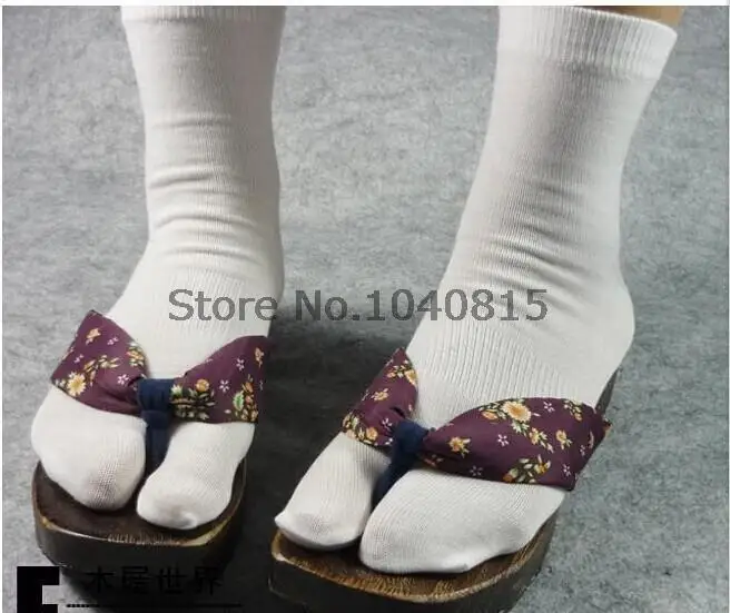 Clogs Socks Men's white gray two toe socks fashion clogs socks for ...