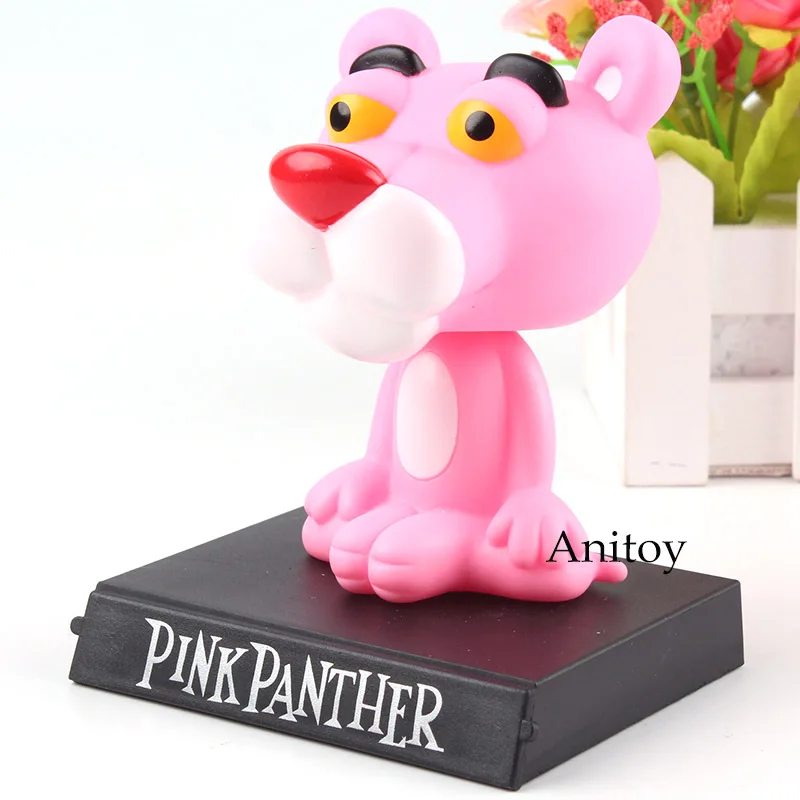 Figures Anime The Pink Panther Lovely Mini Pink Panther Car Mobile ...