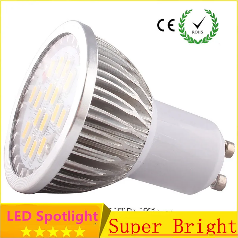 Super Bright GU 10 5730 SMD Bulbs Light Dimmable Led Warm/White 85 265V ...