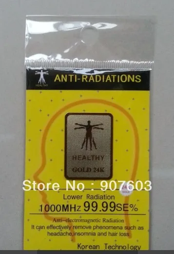 Manufacture wholesale 24k gold anti radiation stickers (Wave Guard ...