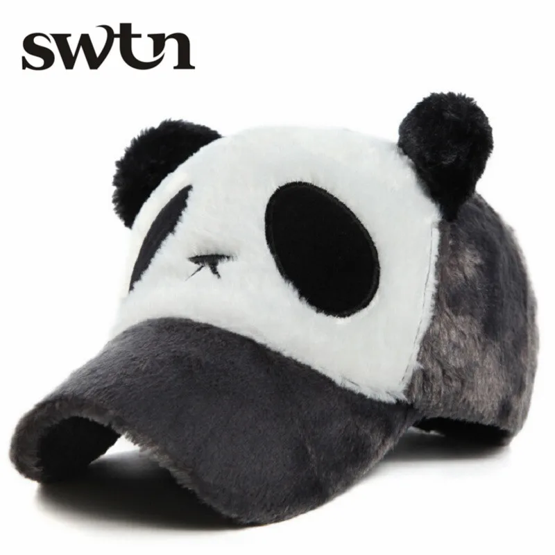 Winter Warm Cap Cartoon Panda Cap Male And Female General Size Of The ...