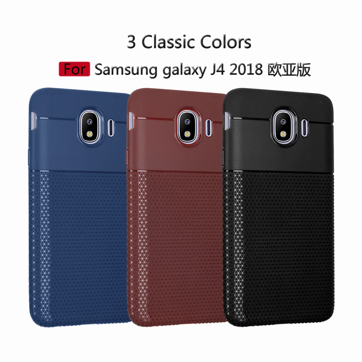 For Samsung Galaxy J4 2018 Case Luxury Soft Silicone shockproof Thin ...