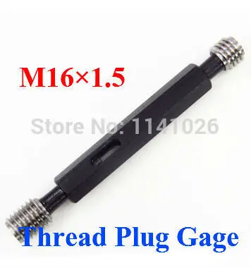 Free Shopping NEW M16 x 1.5 6H Metric Steel Thread Plug Gage Gauge M16*1.5-in Gauges from Tools ...