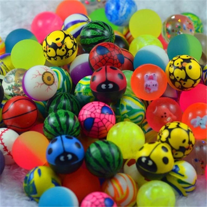 20pcs/set Funny Bath Toy Mixed Small Bouncing Ball Rubber Balls Soft ...