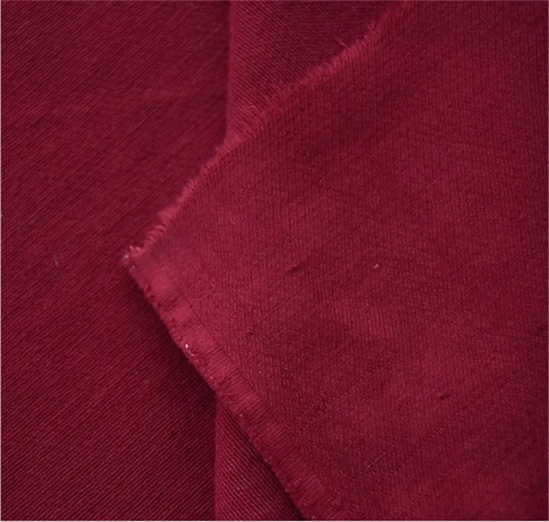 100% Cotton Double Layer Twill Fabric Retro Style Sand Wash Fabric ...