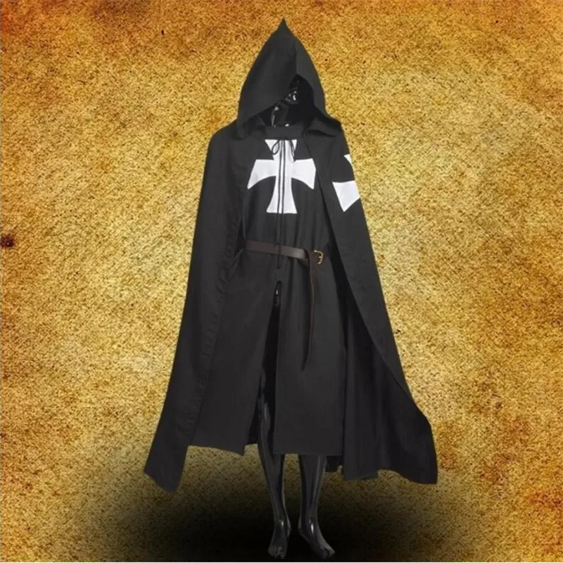Middeleeuwse-Kruisvaarders-Cosplay-Mantel-Knight-Hooded-Mantel-Paus ...