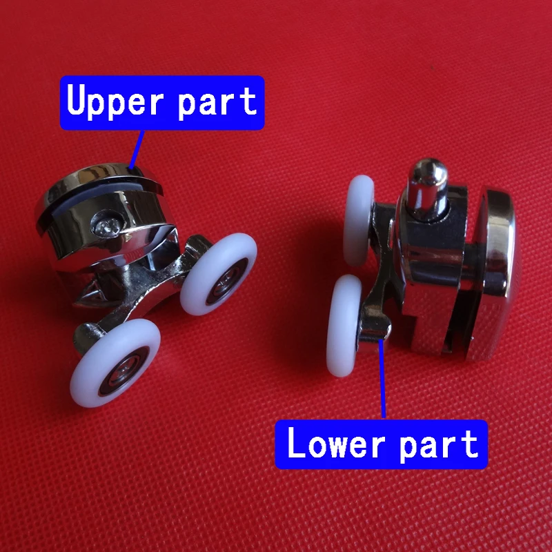 Set of 8pcs Alloy Material Shower Rooms Pulley Shower Room Roller ...