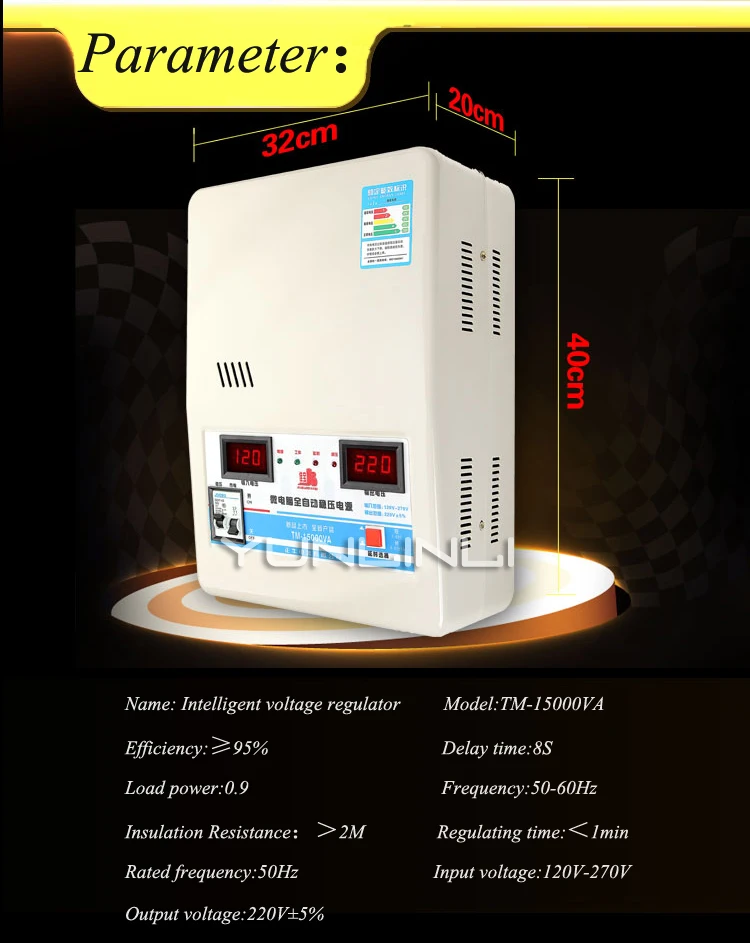 Buy New 15KVa Voltage Stabilizer With Input Voltage 120V-270V AndOutput 220V Household Automatic ...