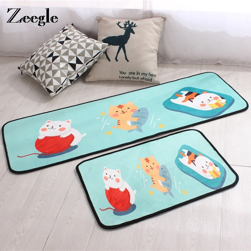 Zeegle Cartoon Floor Mat Carpet For Living Room Door Mats Absorbent ...
