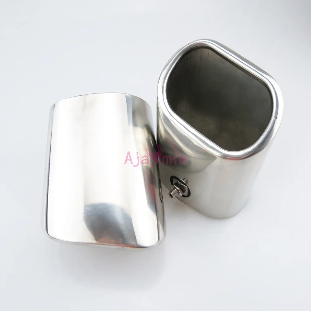 Car Styling #304 Stainless Steel Rear Tail Exhaust Muffler Tip End Pipe ...
