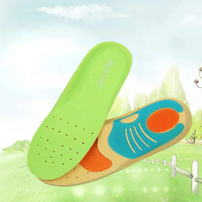 1 pair LS Kid Insoles EVA Cush reducing Soft Inserts TPU Insole Shock ...