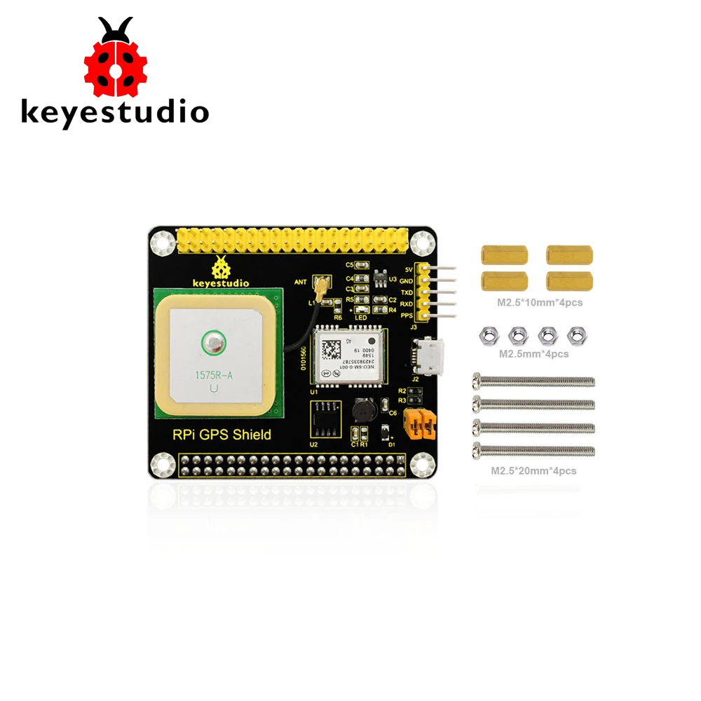 Keyestudio NEO 6M GPS Shield Expansion Board with Antenna for Raspberry ...