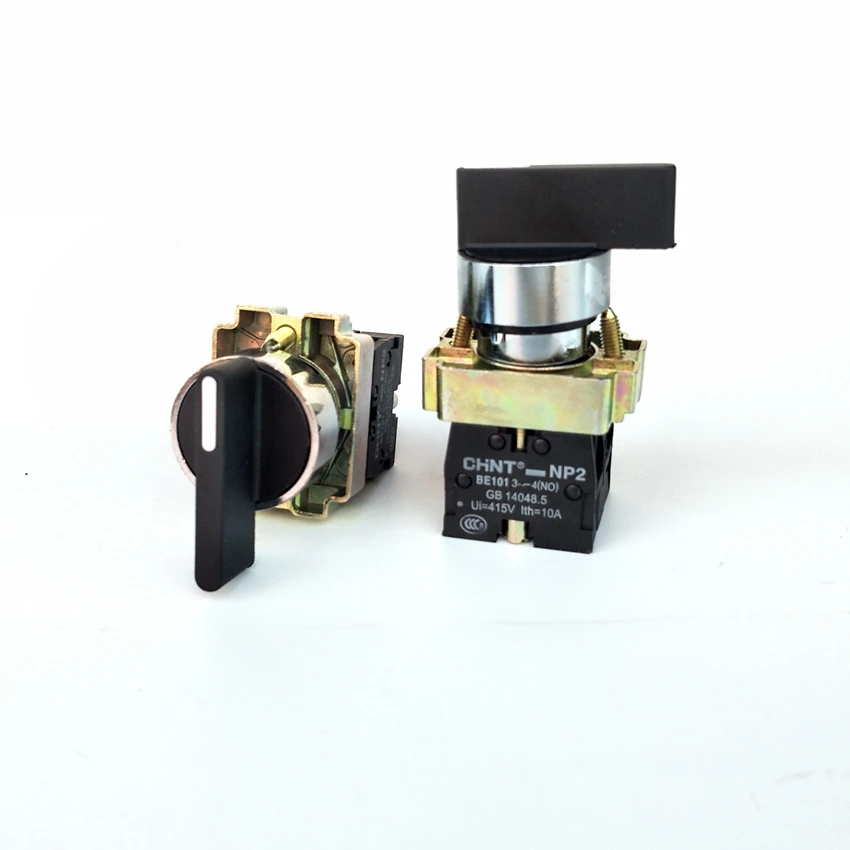 Interruptor Selector CHINT NP2-BJ53, pulsador de 3 posiciones, 2NO ...