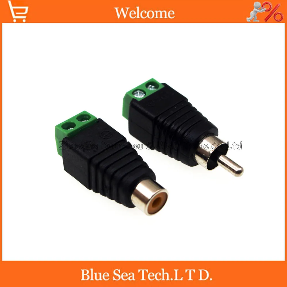 Rca Male&female Power Jack Adapter Connector Plug,av /dc Monitor Audio ...