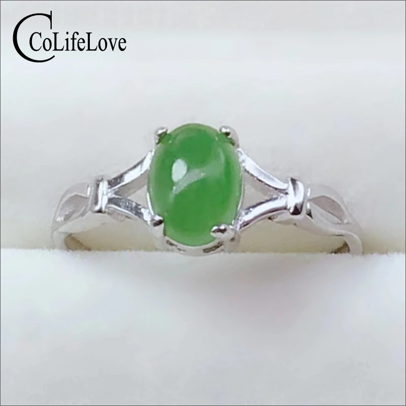 Ювелирные изделия colife, китайский стиль, зеленый нефрит, кольцо для ...