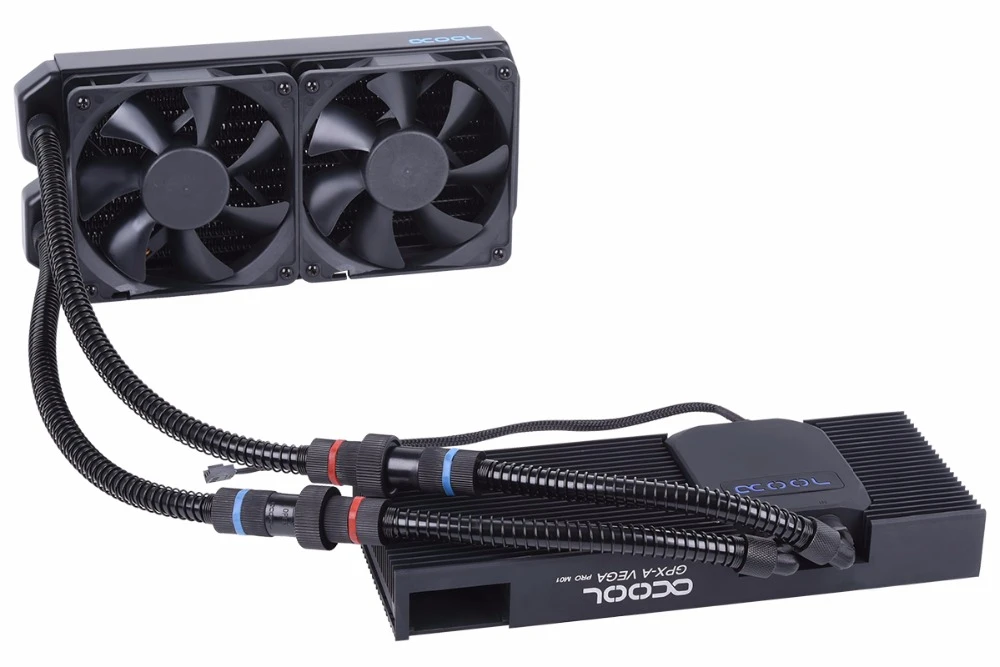 Alphacool 그래픽 카드 통합 수냉식 라디에이터 gpu 쿨러 호환 sli sli nipple rx vega black ...