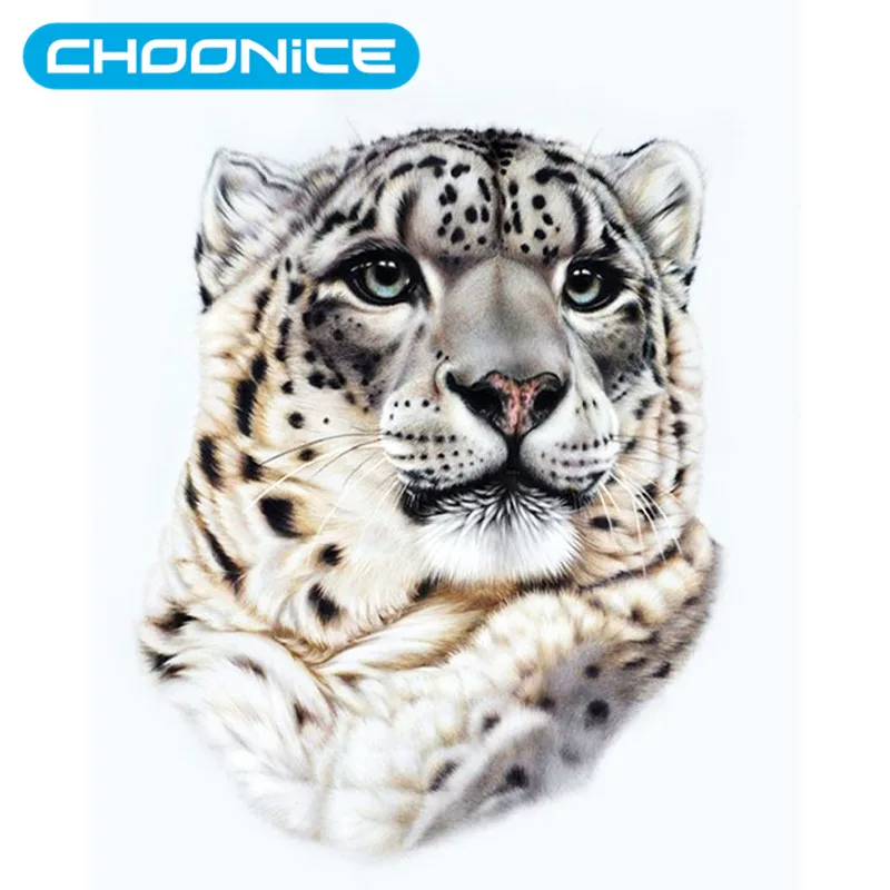 Diamond Painting White Tiger Head Image Diy 3d Diamond Embroidery Mini ...