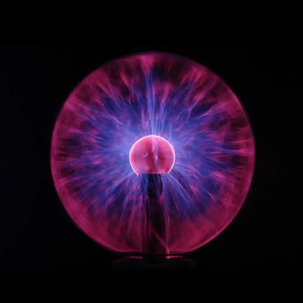 3" Magic USB Glass Plasma Ball Sphere Lightning Lamp Colorful Light ...