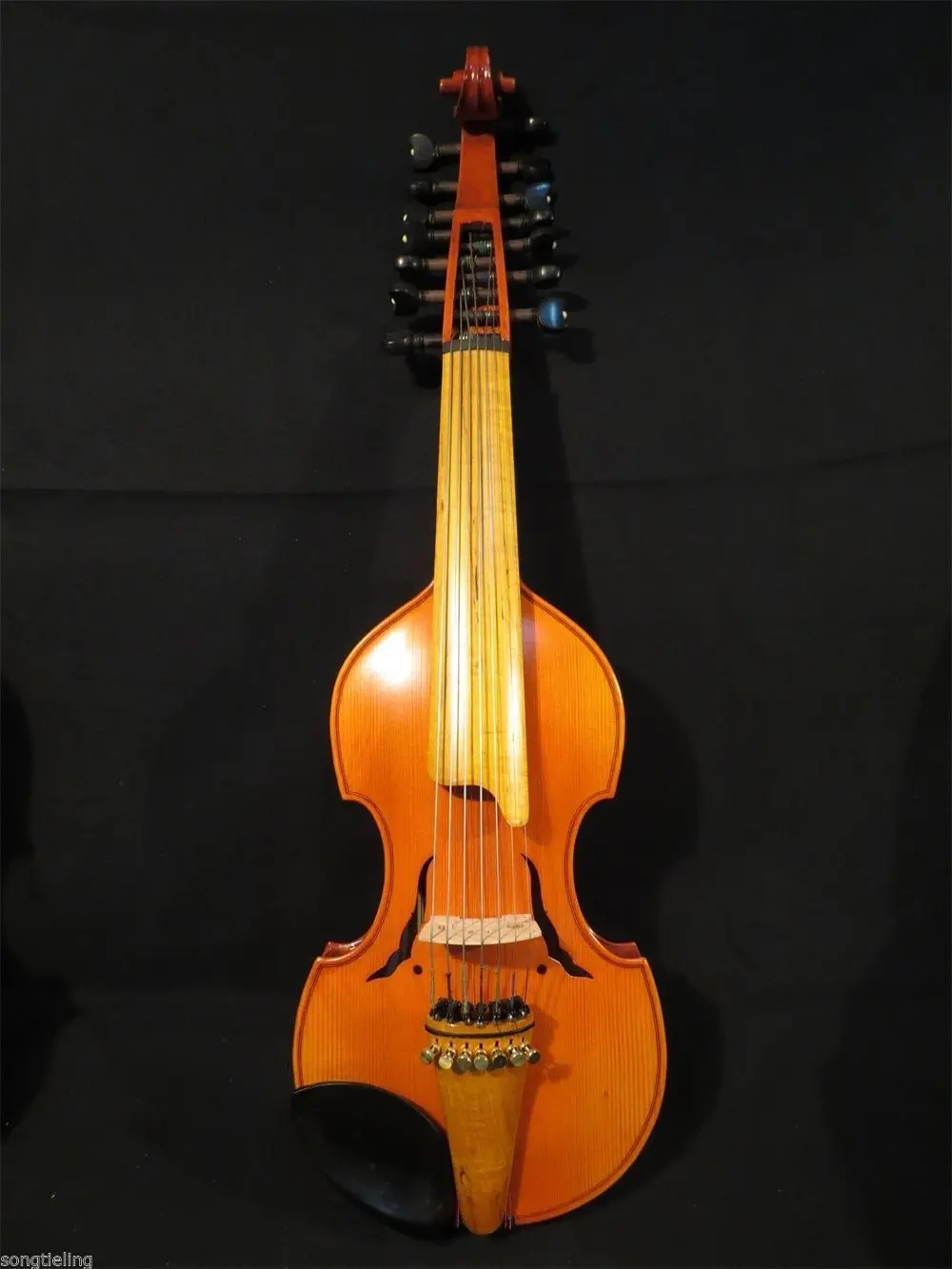 Baroque Style Song Brand Master 7*7 Strings 14" Viola D'amore,#10007 ...
